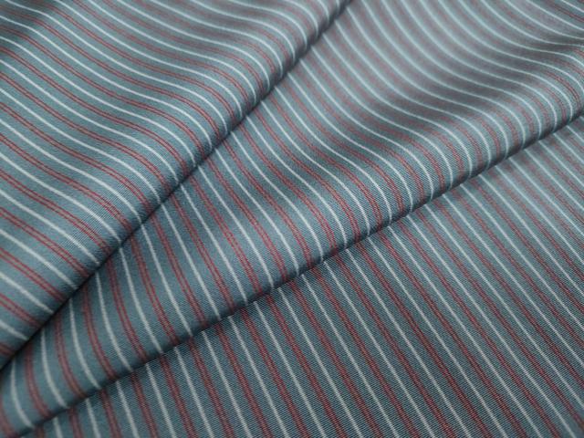 平和屋着物●上質な小紋　縞　ロング丈　正絹　逸品　DAAW5236ud