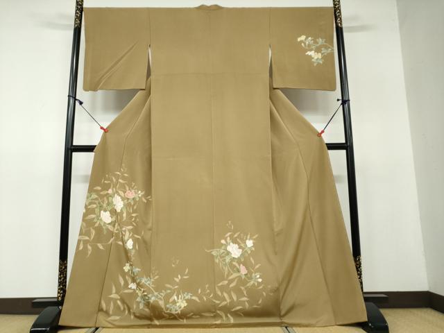 平和屋着物○訪問着 友禅 枝花文 正絹 逸品 DAAW5238ud