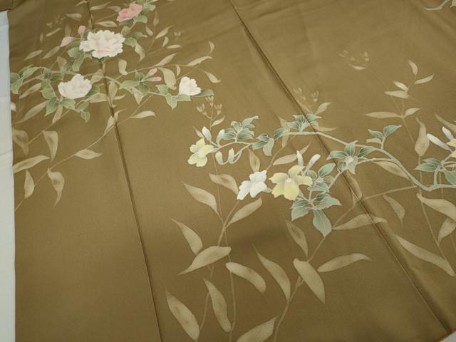 平和屋着物○訪問着 友禅 枝花文 正絹 逸品 DAAW5238ud