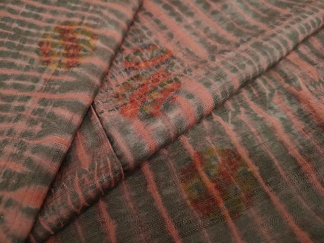 平和屋着物●上質な紬　絞り　手毬文　銀座せきね　正絹　逸品　DAAW5258ud