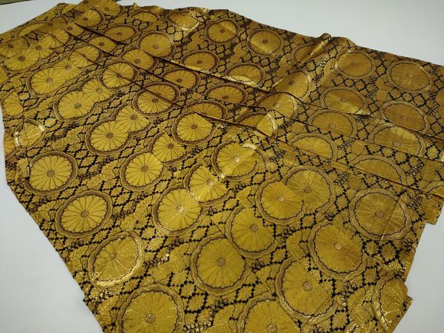 平和屋着物●男性　馬乗り袴　草花文　金糸　DAAW5347ud