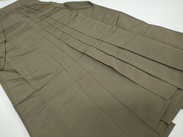 平和屋着物●男性　馬乗り袴　縞　正絹　逸品　DAAW5350ud