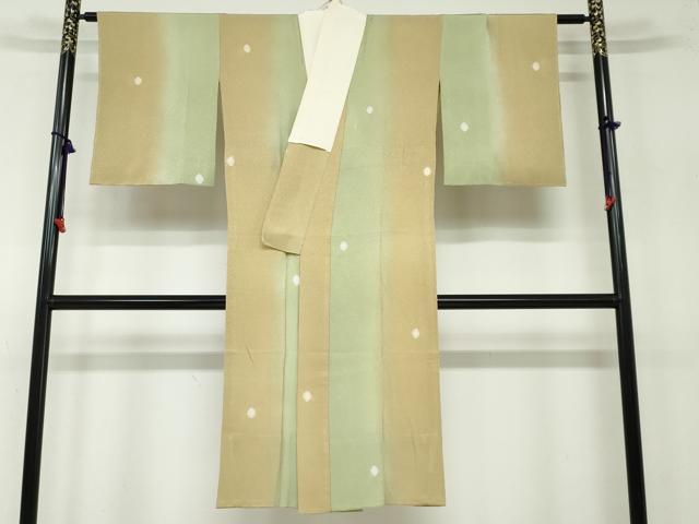 平和屋着物●長襦袢　無双仕立て　丸文　暈し染め　正絹　逸品　DAAW5374ud