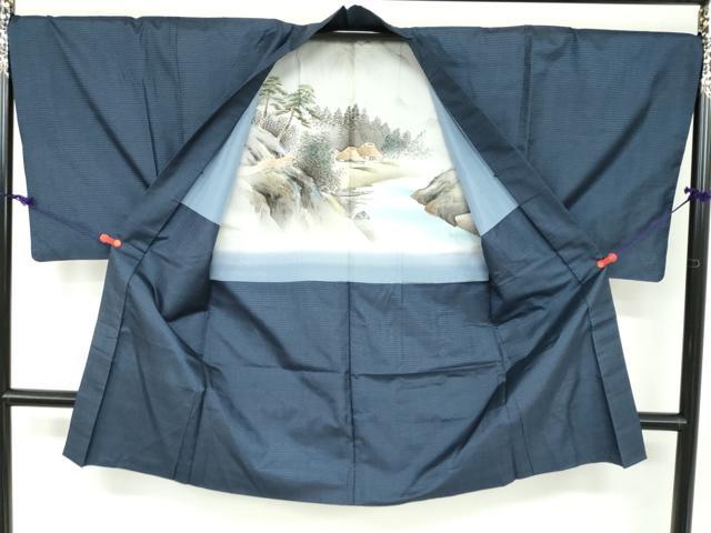 平和屋着物○男性 本場大島紬 アンサンブル 100亀甲 総詰め 正絹 逸品