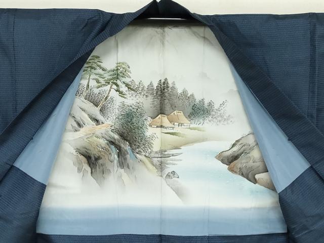 平和屋着物○男性 本場大島紬 アンサンブル 100亀甲 総詰め 正絹 逸品