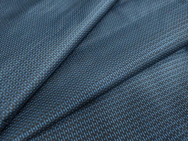 平和屋着物○男性 本場大島紬 アンサンブル 100亀甲 総詰め 正絹 逸品