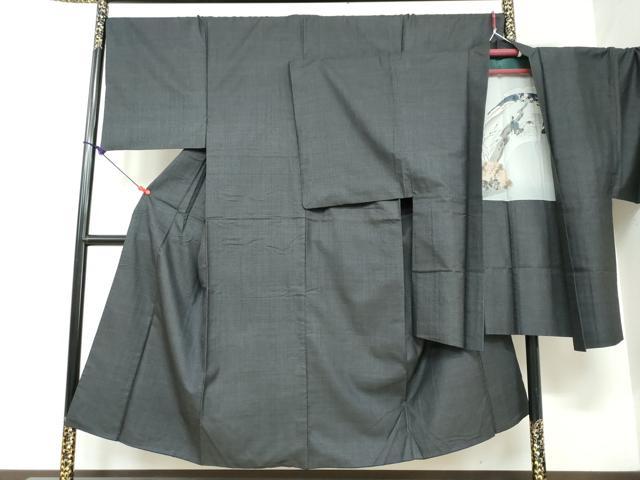 平和屋着物●男性　本場大島紬　アンサンブル　長羽織　80亀甲　総詰め　正絹　逸品　DAAW5414ud