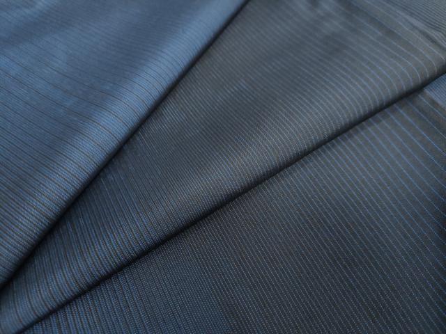 平和屋着物●上質な紬　変わり縞　正絹　逸品　DAAW5424ud