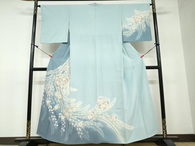 平和屋着物●訪問着　絞り　辻が花　暈し染め　正絹　逸品　DAAW5426ud