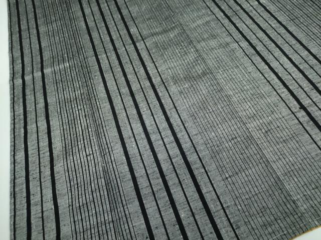 平和屋着物●上質な紬　縞　正絹　逸品　未使用　DAAW5438ud