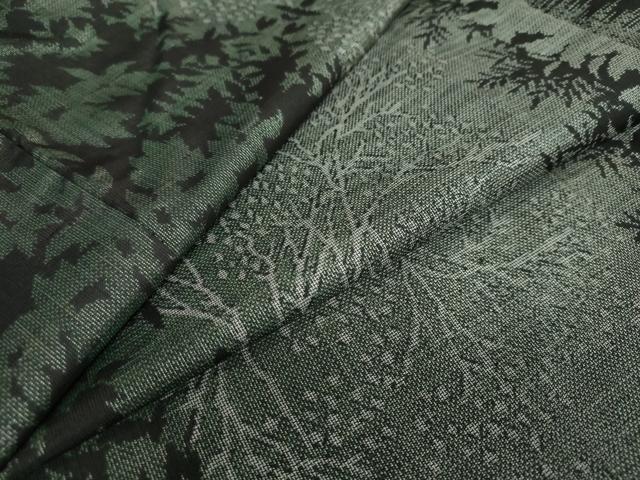 平和屋着物●本場大島紬　9マルキ　枝葉間道　正絹　逸品　DAAW5476ud