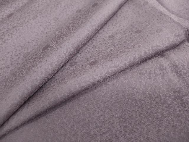 平和屋着物●上質な色無地　花唐草地紋　紅藤色　正絹　逸品　DAAW5533ud