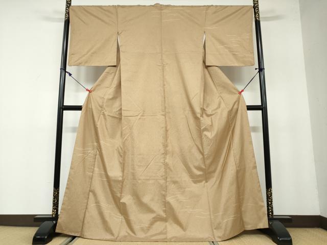 平和屋着物●本場染大島紬　訪問着　抽象文様　正絹　逸品　DAAW5566ud