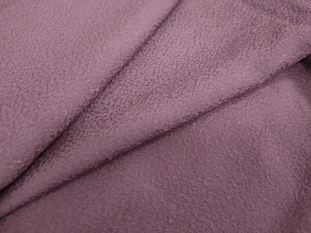 平和屋着物●上質な色無地　霞地紋　京紫色　正絹　逸品　DAAW5616ud