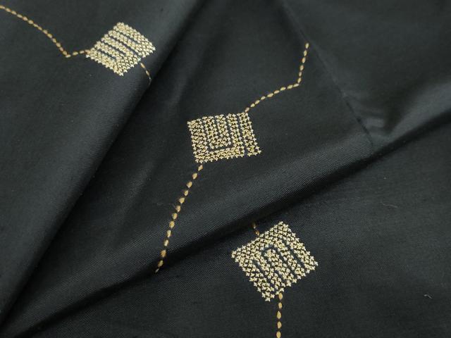 平和屋着物●上質な小紋　紬地　刺子　源氏香　正絹　逸品　DAAW5629ud