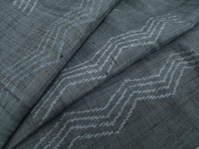 平和屋着物●上質な紬　抽象文様　正絹　逸品　未使用　DAAW5642ud