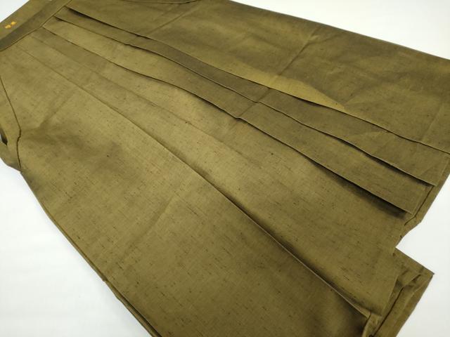 平和屋着物●男性　馬乗り袴　霞文　正絹　逸品　DAAW5748ud