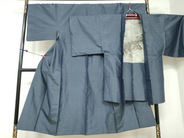 平和屋着物●男性　本場大島紬　アンサンブル　80亀甲　総詰め　正絹　逸品　DAAW5751ud