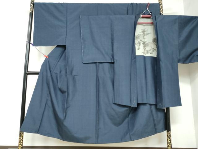 平和屋着物●男性　本場大島紬　アンサンブル　長羽織　80亀甲　総詰め　正絹　逸品　DAAW5754ud