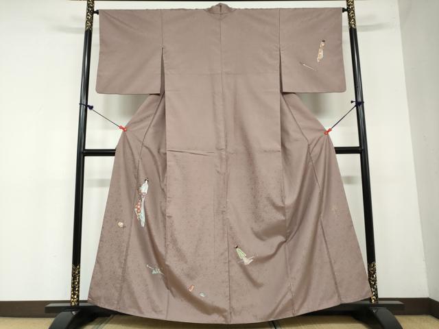 平和屋着物●訪問着　作家物　簪　櫛　かんざし　くし　正絹　逸品　DAAW5756ud