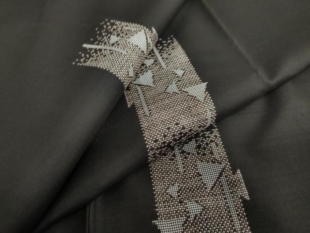 平和屋着物●本場大島紬　9マルキ　抽象文様　正絹　逸品　DAAW5792ud