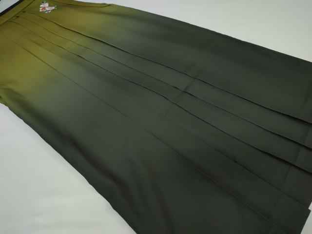 平和屋着物●女性　行灯袴　総刺繍　枝桜文　暈し染め　金糸　洗える着物　DAAW5821ud