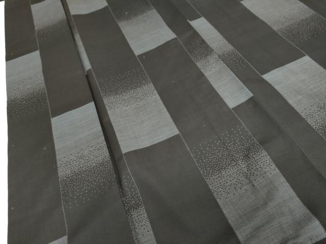 平和屋着物○本場大島紬 9マルキ 変わり格子 正絹 逸品 DAAW5883ud