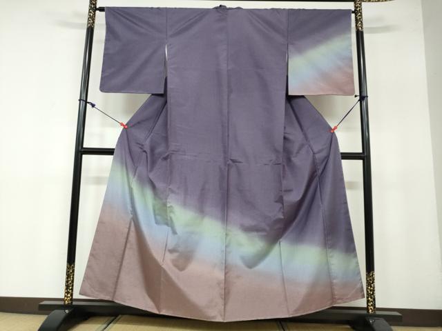 平和屋着物●本場染大島紬　訪問着　霞文　暈し染め　正絹　逸品　未使用　DAAW5929ud