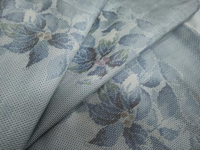 平和屋着物●都喜ヱ門　本場大島紬　白大島　総絣　7マルキ　枝葉間道　藤絹織物謹製　正絹　逸品　DAAW5962ud