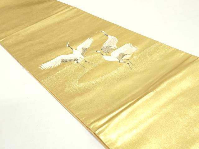 平和屋着物○西陣 橋本織物謹製 松岡正剛 太鼓柄袋帯 月明鶴 日本の