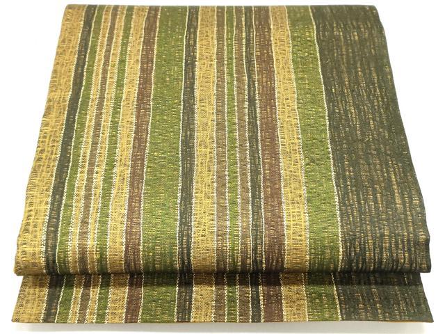 平和屋着物●全通柄袋帯　すくい織　間道　正絹　逸品　未使用　DAAW6952ob