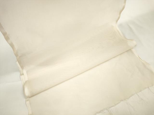 平和屋着物＊羽織・コート　反物　羽尺　スリーシーズン　春夏秋　塵除け　紗　生成り色　逸品　未使用　DAAW7305zzz