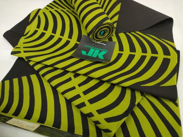 平和屋着物＊夏物　ファッションデザイナー　コシノジュンコ　浴衣　反物　着尺　幾何学文様　綿　逸品　未使用　DAAW7500zzz