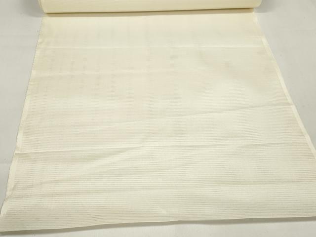 平和屋着物＊夏物　長襦袢　反物　着尺　駒絽　生成り色　逸品　未使用　DAAW7744zzz 平和屋着物＊夏物 長襦袢 反物 着尺 駒絽 生成り色 逸品 未使用