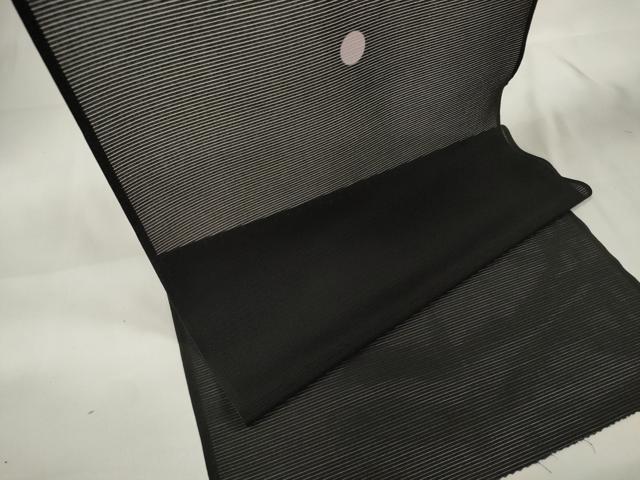 平和屋着物＊夏物　黒紋付　黒反物　着尺　絽　洗える着物　未使用　DAAW8191zzz