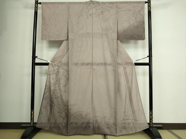 平和屋着物▽訪問着　無双　紗袷　紗×紗　枝花文　金彩　正絹　逸品　未使用　DAAW9187sf