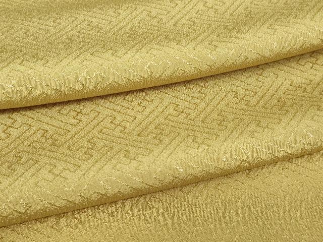 平和屋着物▽男性　色紋付　単衣　紗綾形地紋　 榛色　金彩　洗える着物　DAAW9203sf