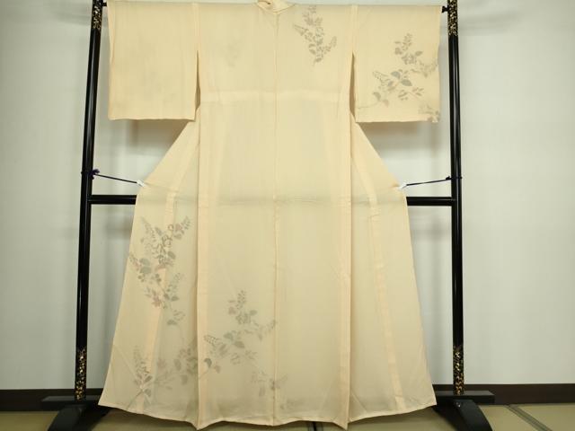 平和屋着物▽訪問着　無双　紗袷　紗×絽　辻が花　正絹　逸品　DAAW9243sf