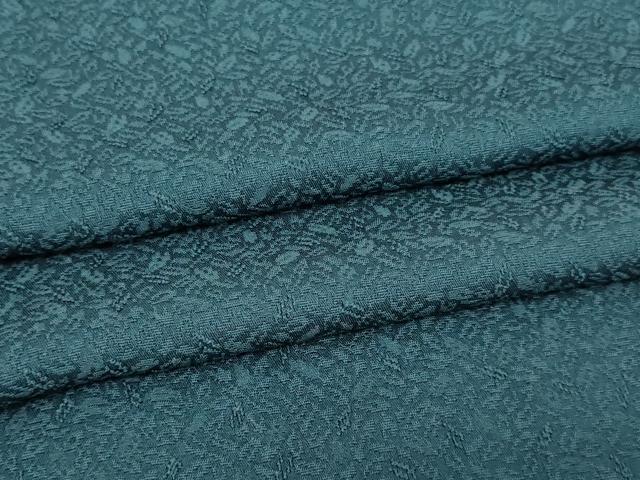 平和屋着物▽上質な色無地　単衣　草葉地紋　褐返色　正絹　逸品　DAAW9380sf