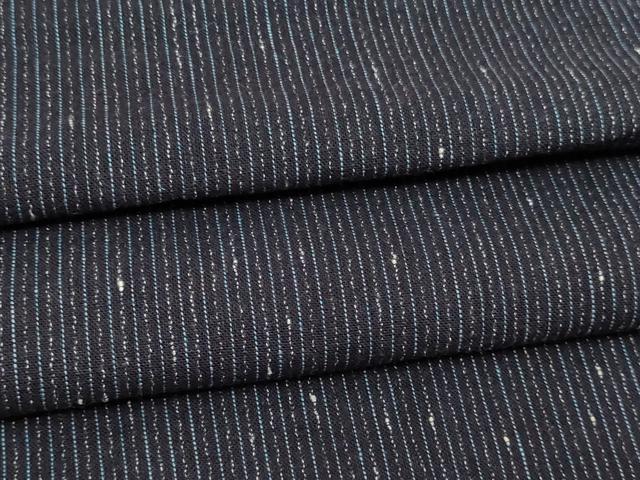 平和屋着物▽上質な小紋　単衣　間道　綿　逸品　DAAW9406sf