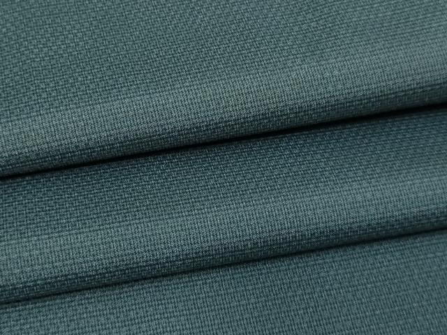 平和屋着物▽男性　小紋　単衣　変わり格子　交織　逸品　DAAW9415sf