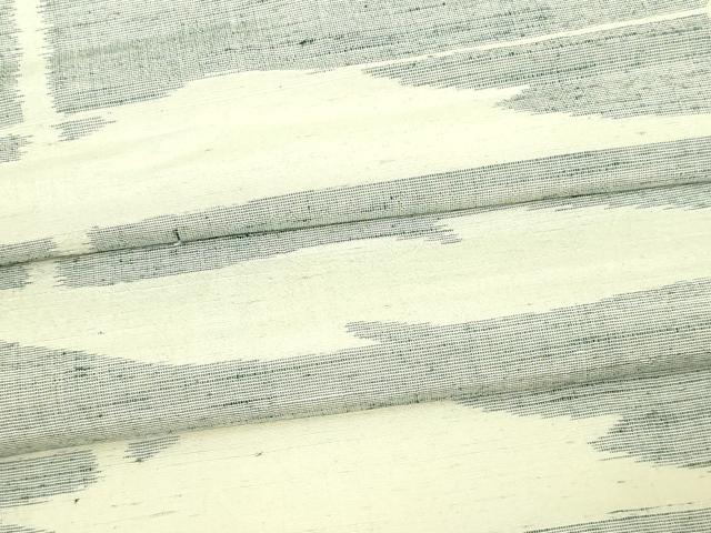 平和屋着物▽上質な紬　単衣　抽象文様　正絹　逸品　DAAW9430sf