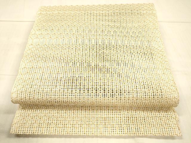 平和屋着物＊夏物　八寸名古屋帯　抽象文様　正絹　逸品　DAAX0040cm