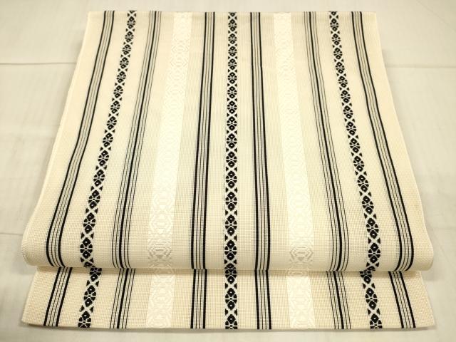 平和屋着物＊夏物　本場筑前博多織　八寸名古屋帯　紗献上　正絹　逸品　DAAX0045cm