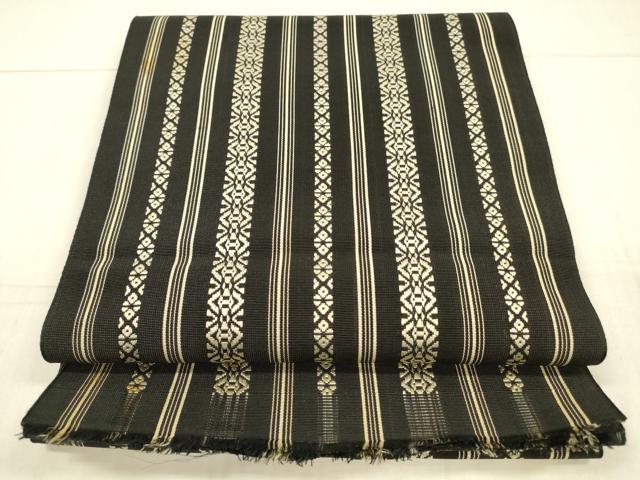 平和屋着物＊夏物　本場筑前博多織　八寸名古屋帯　紗献上　正絹　逸品　DAAX0202cm