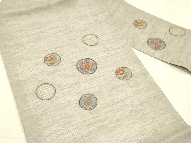 平和屋着物＊夏物中国三大刺繍 スワトウ刺繍 汕頭刺繍 相良刺繍 総刺繍