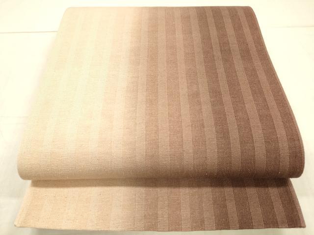 平和屋着物＊夏物　両面　全通柄袋帯　間道　菱文　正絹　逸品　DAAX0251cm