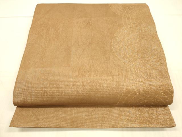 平和屋着物＊夏物　六通柄袋帯　丸文　金糸　正絹　逸品　DAAX0300cm