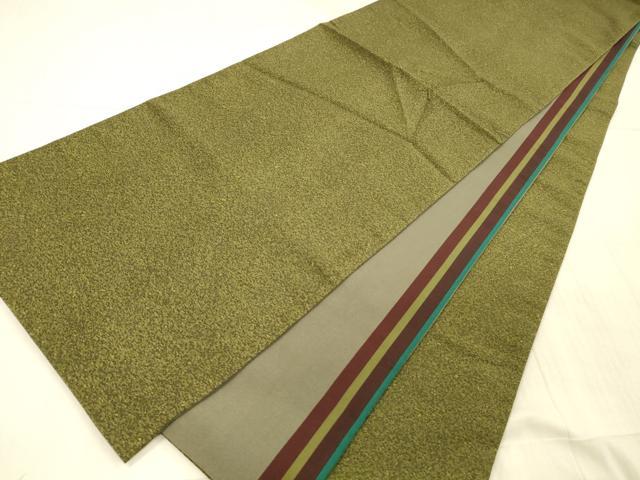 平和屋着物●両面　全通柄袋帯　霞文　間道　正絹　逸品　DAAX0402cm