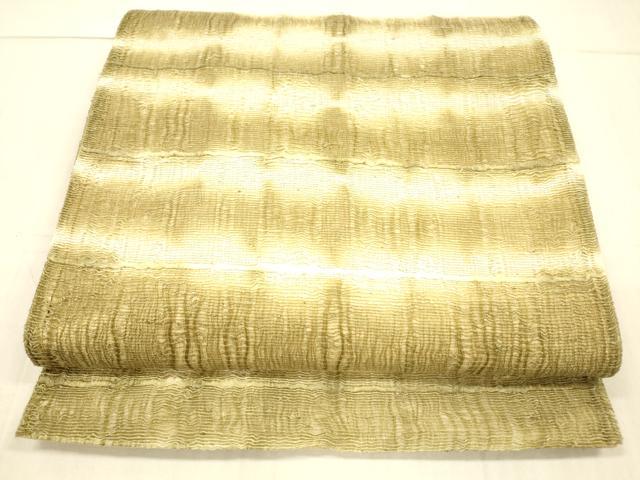 平和屋着物＊夏物　太鼓柄袋帯　抽象文様　正絹　逸品　DAAX0498cm